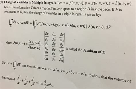 Solved Let X F U V W Y G U V W Z H U V W Be A 1 1 Chegg