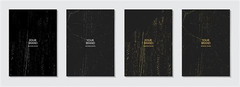 독특한 커버 디자인 세트 수직 템플릿 모음입니다 그런 지 황금 대리석 질감 기하학적 검은 배경 브로셔에 대한 국소 디자인 솔루션 0명에 대한 스톡 벡터 아트 및 기타 이미지