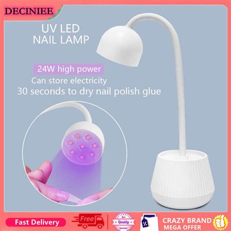 Đèn Led Làm Móng Mini Máy Sấy Móng 24w Keo Sơn Móng Tay Giả Đèn Uv Nhanh Khô Đèn Làm Móng Thiết