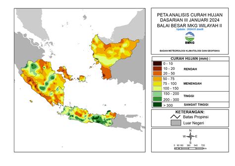 Analisis Curah Hujan Dan Sifat Hujan Dasarian III Januari 2024 BMKG