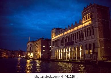 Venice Grand Canal Cruising During Dusk Stock Photo Shutterstock