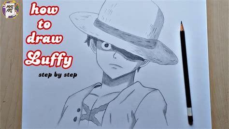 كيف ترسم لوفي خطوة بخطوة للمبتدئين رسم لوفي من أنمي ون بيس خطوة بخطوة