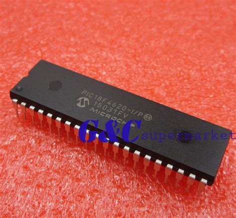 Pic18f4620 Ip Microchip Ic Mcu 8bit 64kb Flash 40pdip New Ebay
