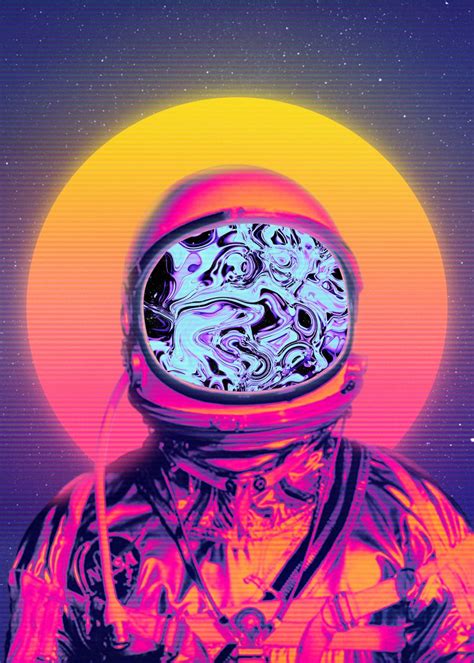 Astronaut Poster Picture Metal Print Paint By Exhozt Displate