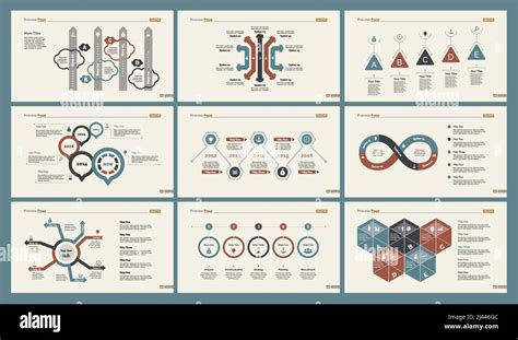Infographic Design Set Can Be Used For Workflow Layout Diagram Annual