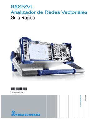 Completable En línea R S ZVL Analizador de Redes Vectoriales Gu a R