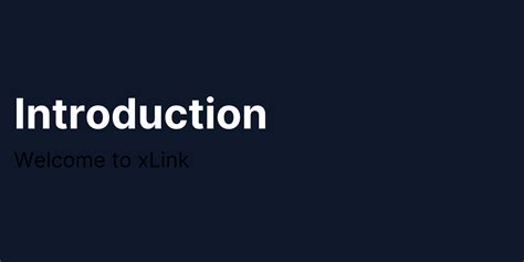 Introduction Xlink Your All In One Link Page