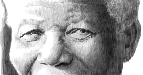 Nelson Mandela Pencil Drawing