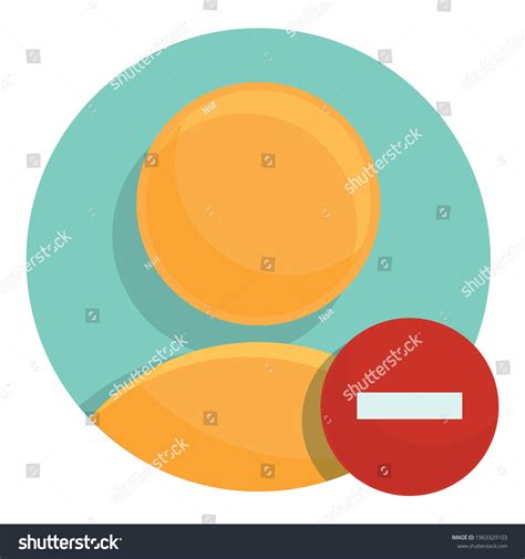 Delete Site User Icon Cartoon Delete Stock Vector Royalty Free 1963329103 Shutterstock