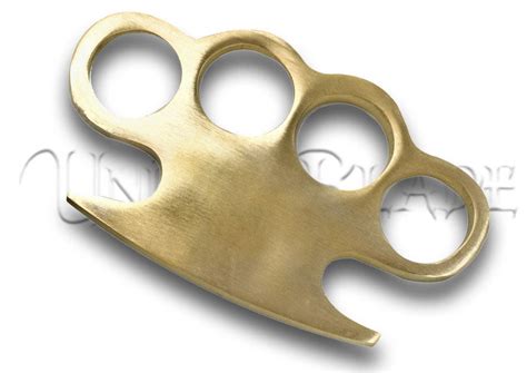 No Mercy 100 Pure Brass Knuckle Novelty Knuckleduster Paperweight Acc