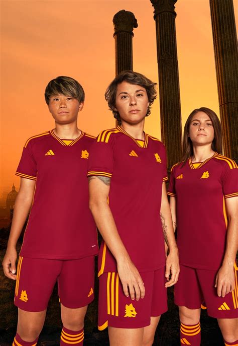 Adidas Launch As Roma 2324 Home Shirt Soccerbible
