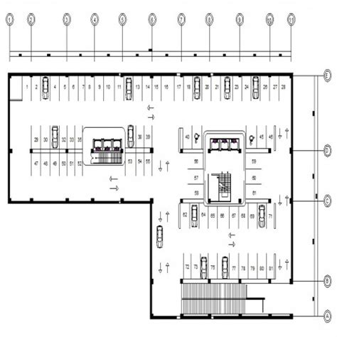 Dwg Drawing Has The Column Axis Layout And Foundation Plan Of The