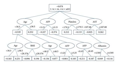 Decision Tree Diagrams A Model 1 B Model 2 Advanced Fibrosis Is