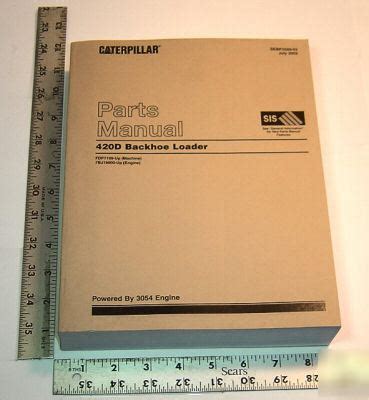 Caterpillar Parts Book D Backhoe Loader
