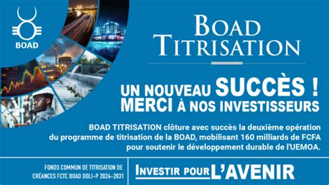 la boad revient sur le succès de son opération de titrisation doli p