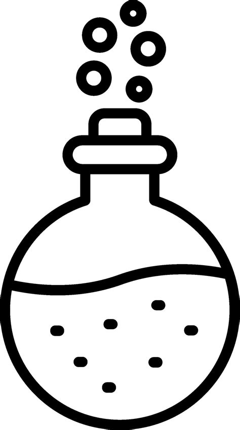 Flask Line Icon 43295125 Vector Art At Vecteezy