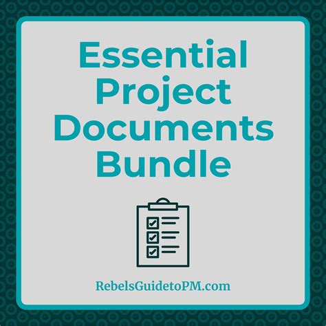 Essential Project Documents Bundle Rebels Guide To Project Management