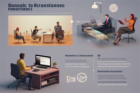 Premium Photo Graphic Comparing The Benefits Of Remote Work Generative Ai