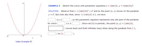 Sketch The Curve With Parametric Equations X