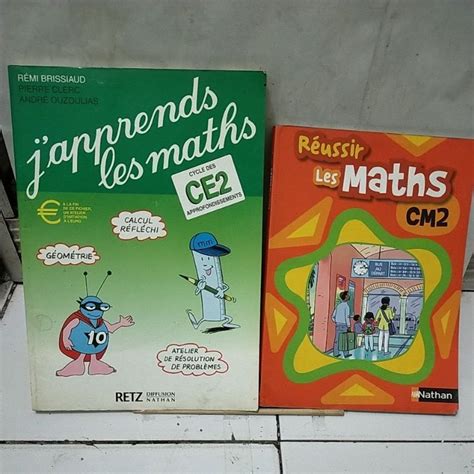 Jual Original Reussir Les Maths Cm2 Japprends Les Maths Ce2 Shopee