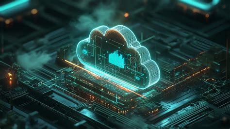 3d Cloud Computing Illustration Stock Illustration Illustration Of Data Digital 359960680