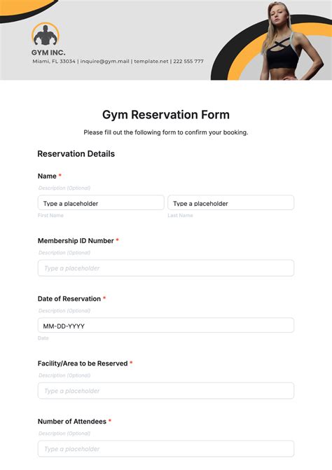 Free Reservation Templates To Edit Online