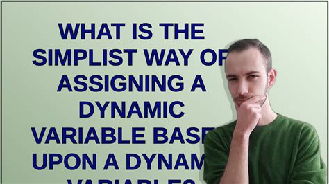 Unix What Is The Simplist Way Of Assigning A Dynamic Variable Based