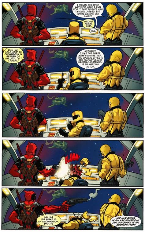 Marvel In Which Deadpool Comic Does He Kill Over Liking Star Wars
