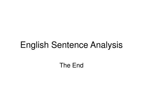 Ppt English Sentence Analysis Powerpoint Presentation Free Download Id4611941