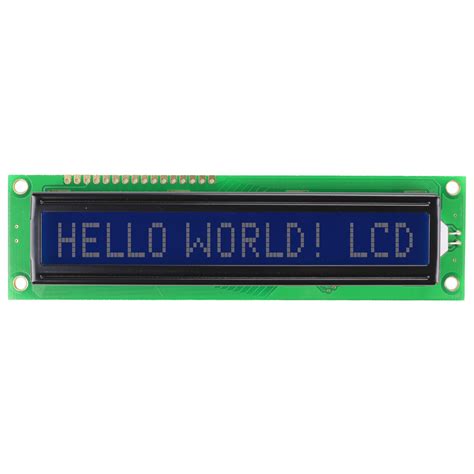 16x1 Character Lcd Stn Blue Display With White Side Backlight