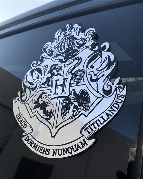 Harry Potter Car Decals Window Decal Hogwarts Car Decal Gryffindor Slytherin Hufflepuff