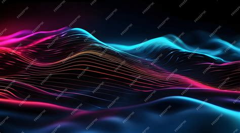 Digital Transformation Line Gradient Background Abstract Technology Backdrop Futuristic Digital
