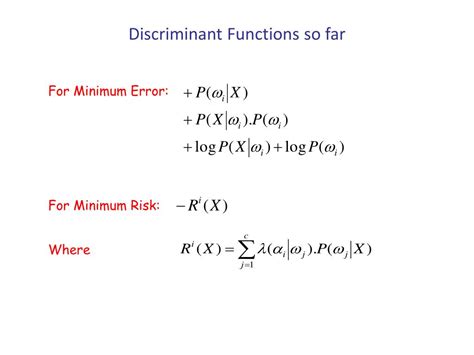 ppt part 2 statistical pattern classification optimal