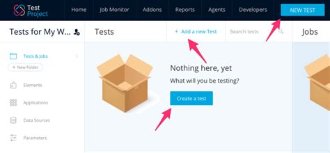 Running Tests With TestProject
