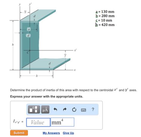 Determine The Product Of Inertia Of This Area With