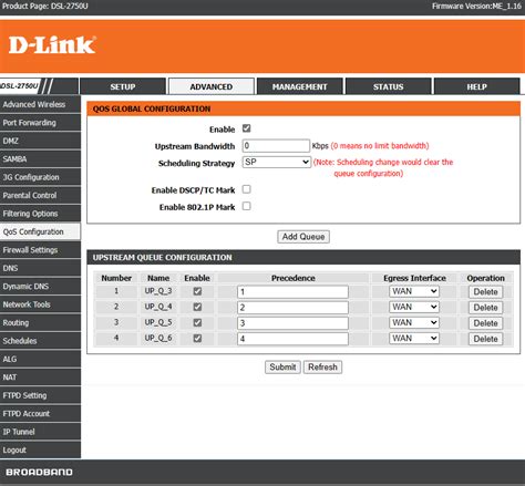 Networking How To Configure QoS On A D Link DSL 2750U 1 16f