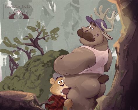 Rule 34 After Orgasm Anthro Antlers Ass Belly Big Butt Blue Baseball