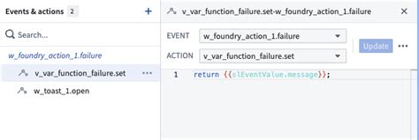 can retrieve server exception from a slate action widget ask the