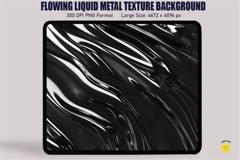 Flowing Liquid Metal Texture Backgrounds Bundle Bundle · Creative Fabrica