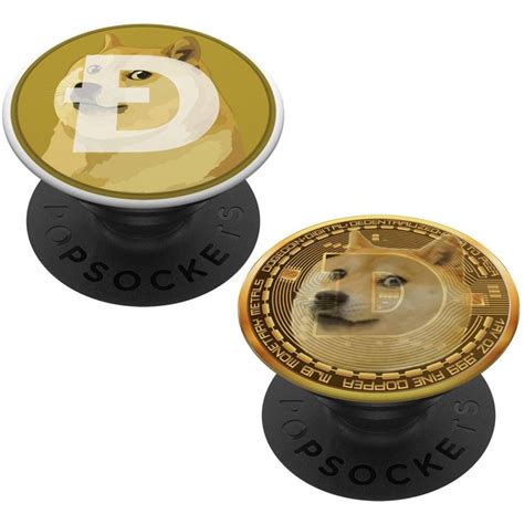 핸드폰 스마트폰 태블릿 팝소켓 거치대 블랙 강아지 밈 도지코인
