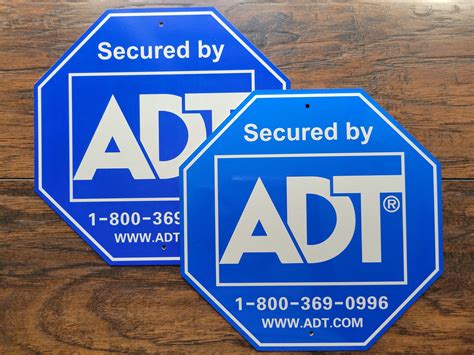 NEW 2 PACK Two ADT Home Security Alarm Signs With Mounting Etsy