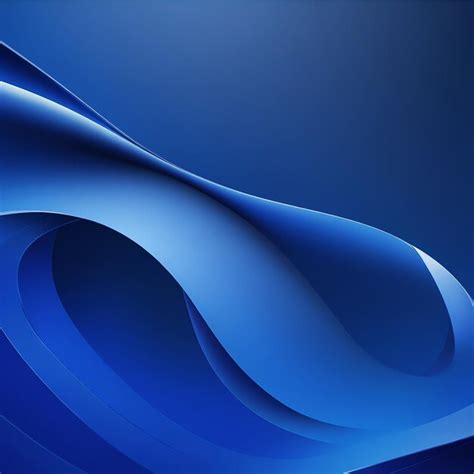 Premium Ai Image 3d Blue Curve Abstract