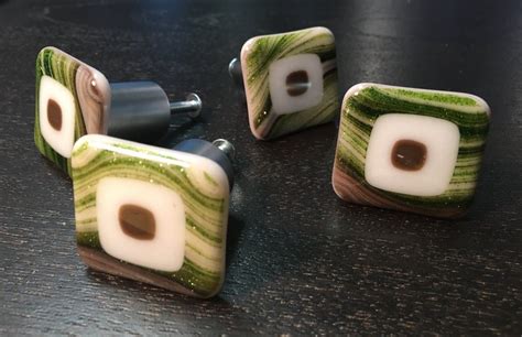 Fused Glass Kitchen Knobs Cabinet Pulls Drawer Pulls Etsy