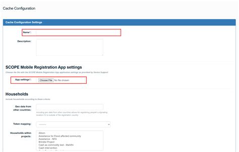Performing Cache Configuration
