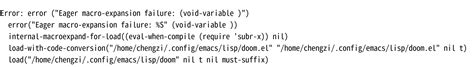 手工编译安装emacs 294后doom Sync报错寻求帮助 Emacs General Emacs China