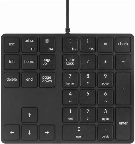 Numeric Keypads Wired Numpad 34 Keys External Mini Slim Keyboard Magic Force For Financial
