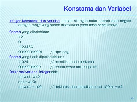 Detail Contoh Konstanta Dan Variabel Koleksi Nomer 39