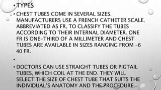 Chest Tube Insertion Care Important To Me Pptx