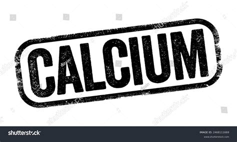 Calcium Chemical Element Symbol Ca Atomic Stock Vector Royalty Free