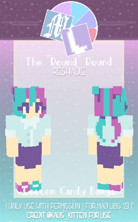 Cotton Candy Bows Minecraft Skin